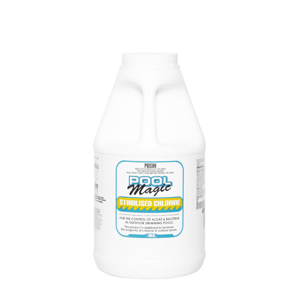 Pool Magic Stabillised Granular Chlorine 4kg – Silverdale Produce & Hire