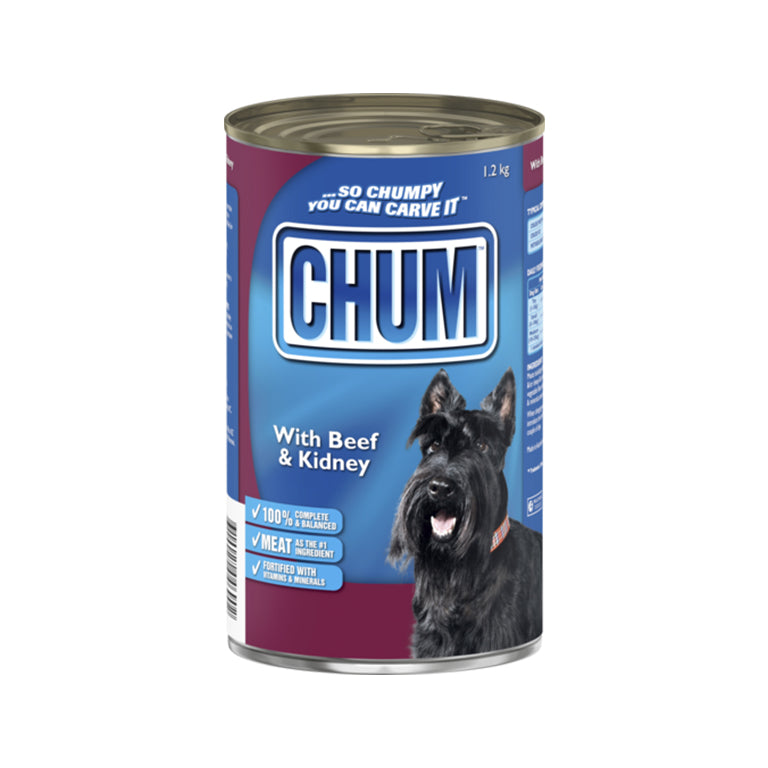 Chum - Beef 1.2kg Cans – Silverdale Produce & Hire
